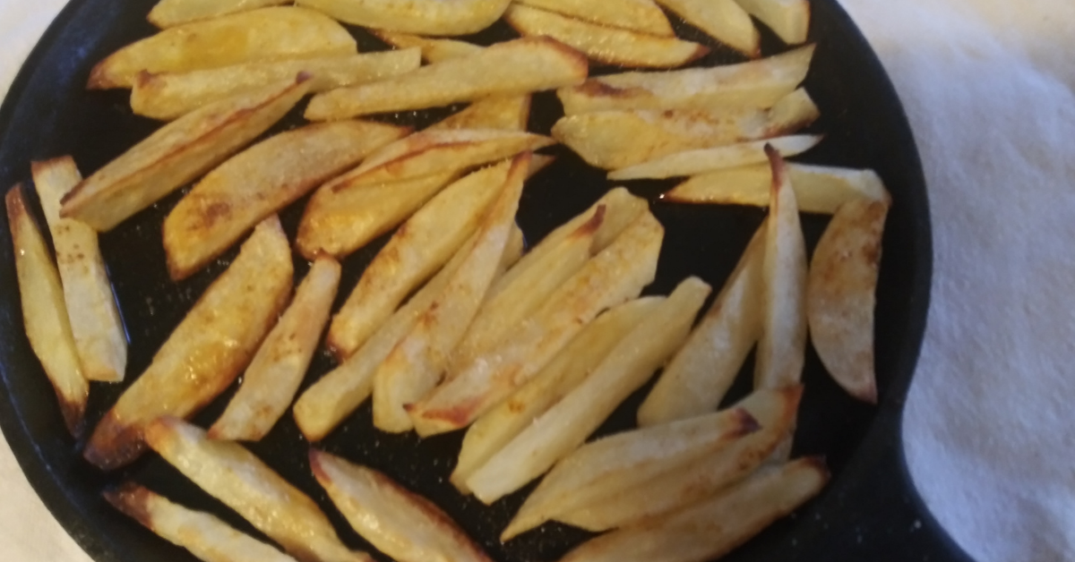 How To Make Homestyle Fries on a Cast Iron Skillet - SimplySproutedHome